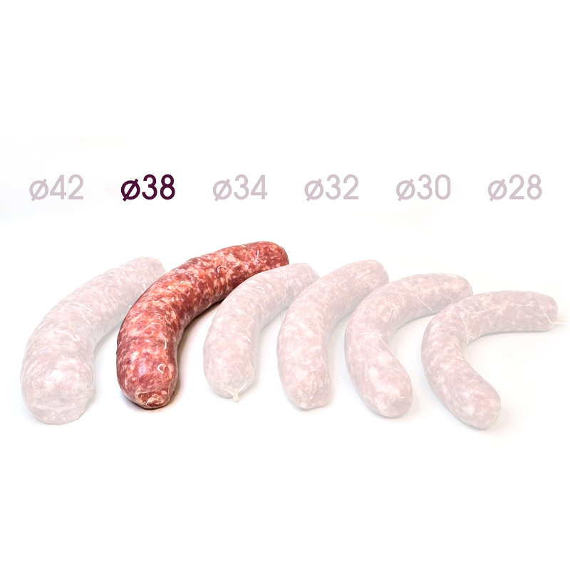 Boyaux de Porc sur Tubes pour fabrication de Saucisses fraîches, sèches